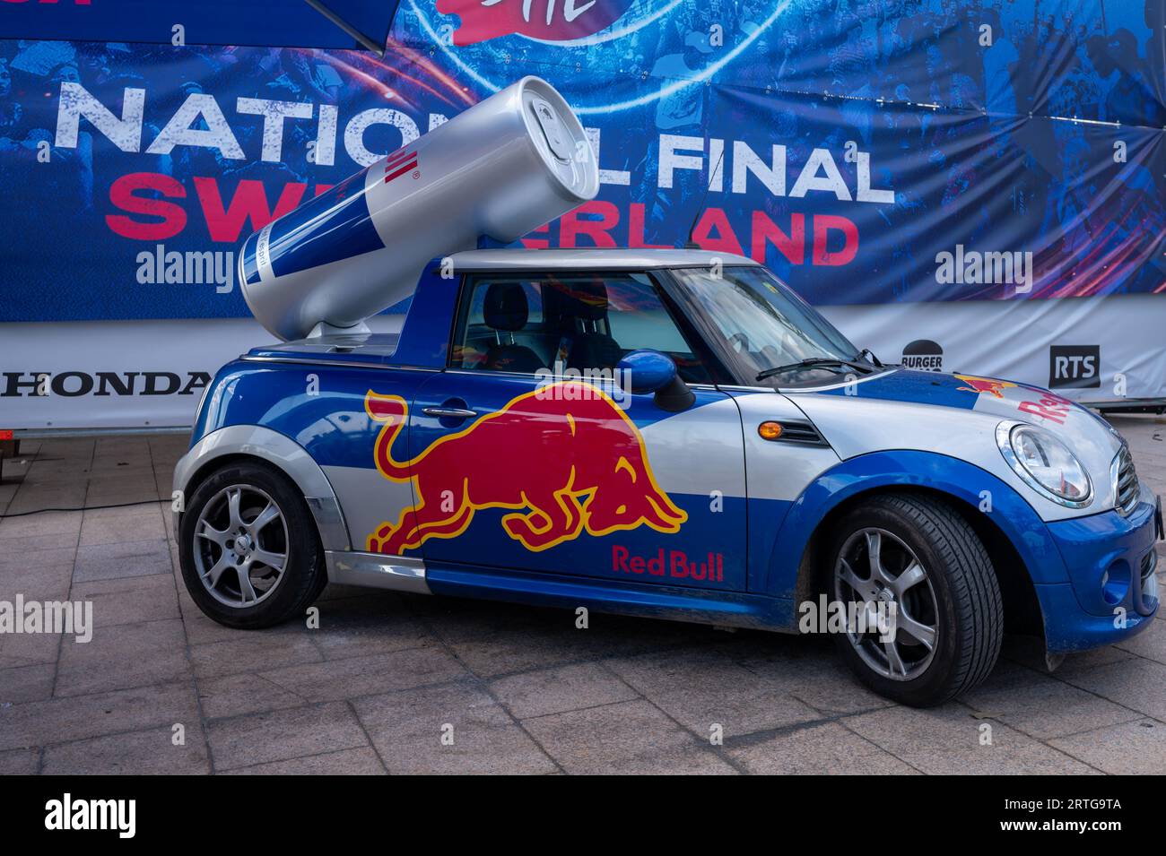 Lausanne, Vaud Canton, Switzerland - 20 August, 2023: Red Bull ...