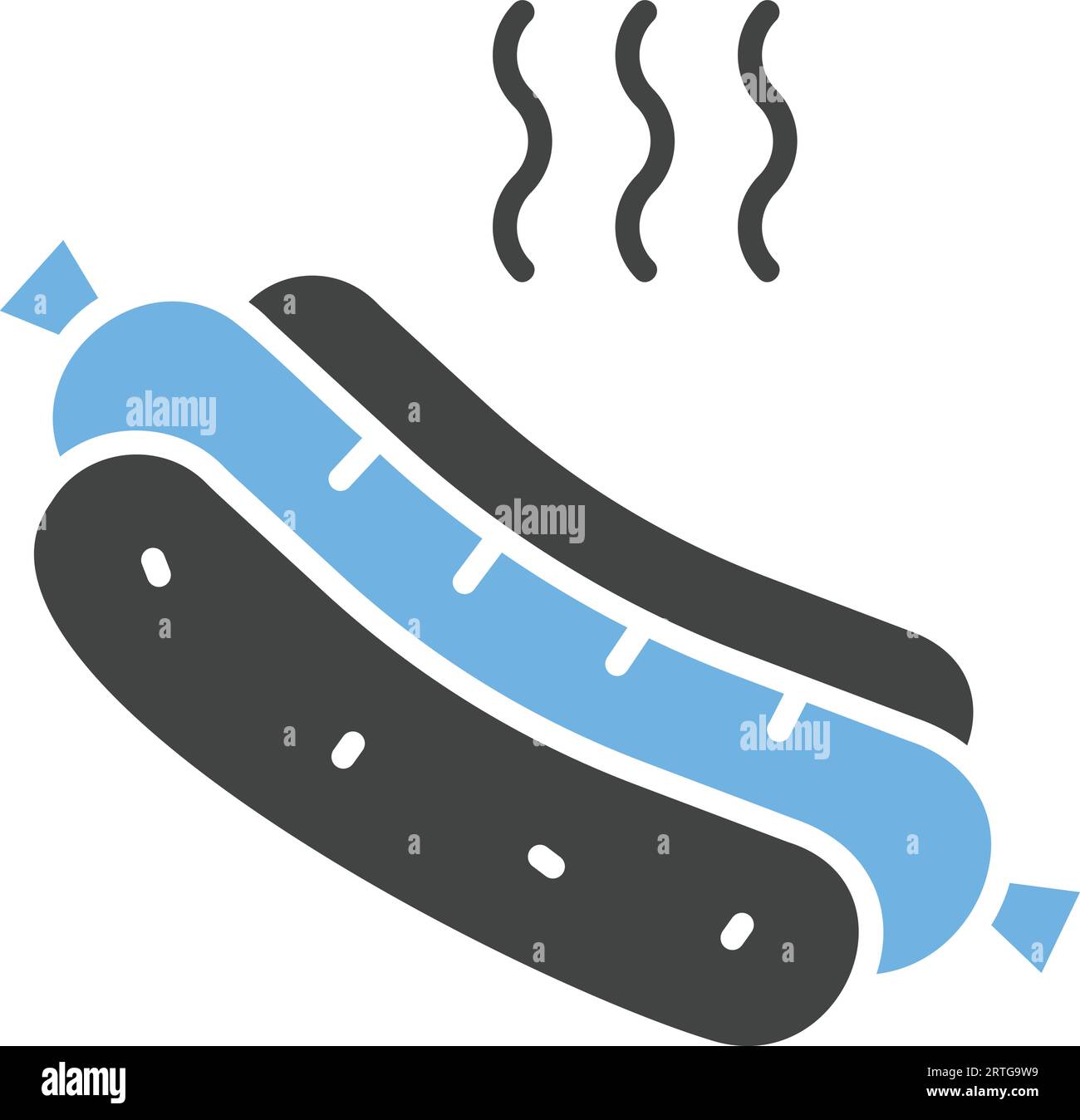 Vegetarian sausage hot dog Stock Vector Images - Alamy