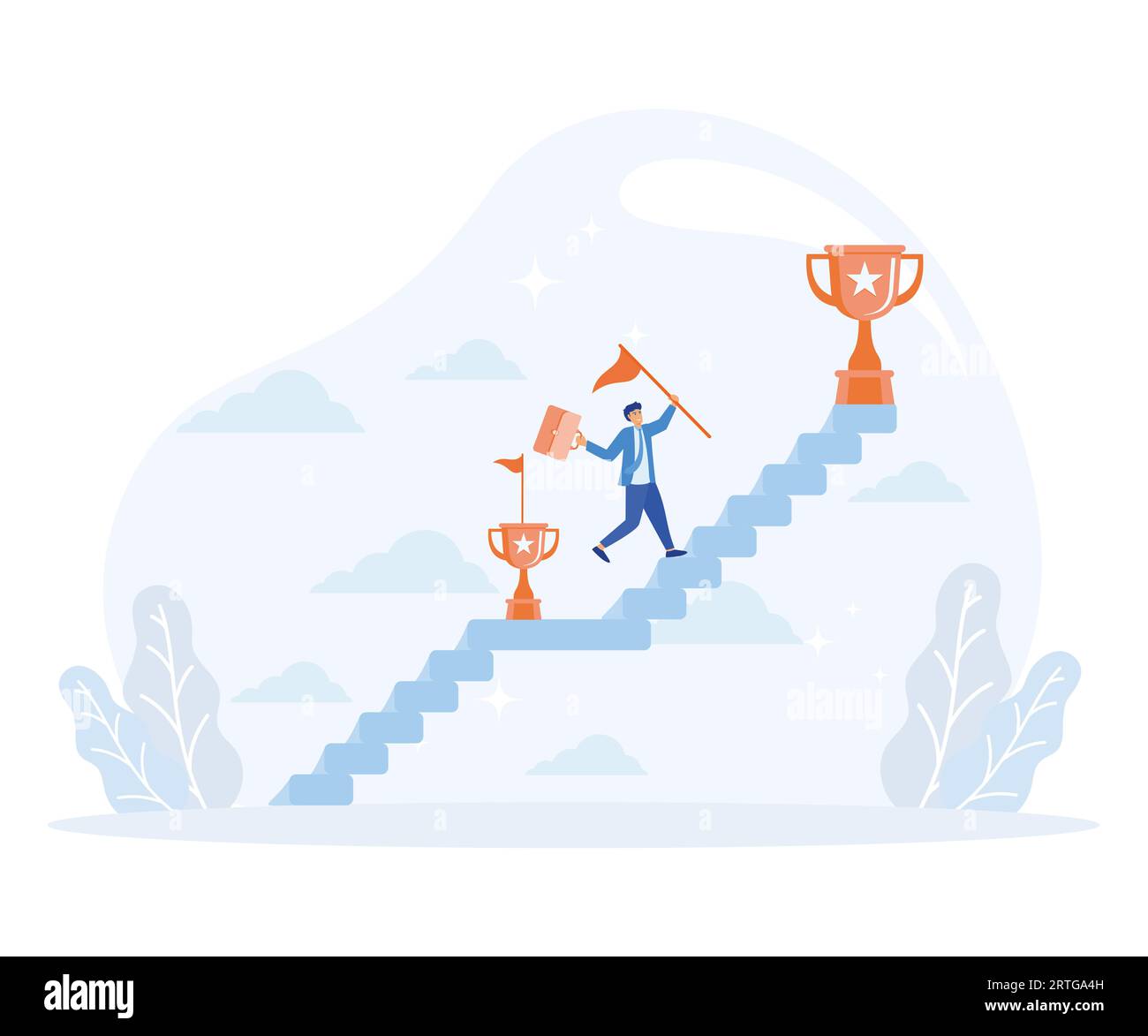 planning to next achievement concept. Continuous self development even ...