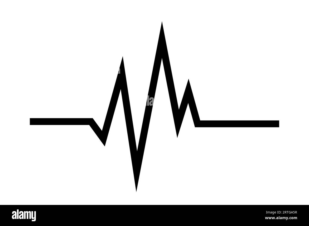 Pulse icon on white background, isolated Stock Photo - Alamy