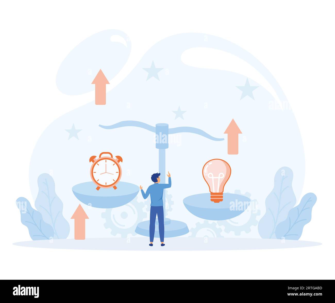 Balance between time and cost of an idea. Payment of creativity. Idea ...