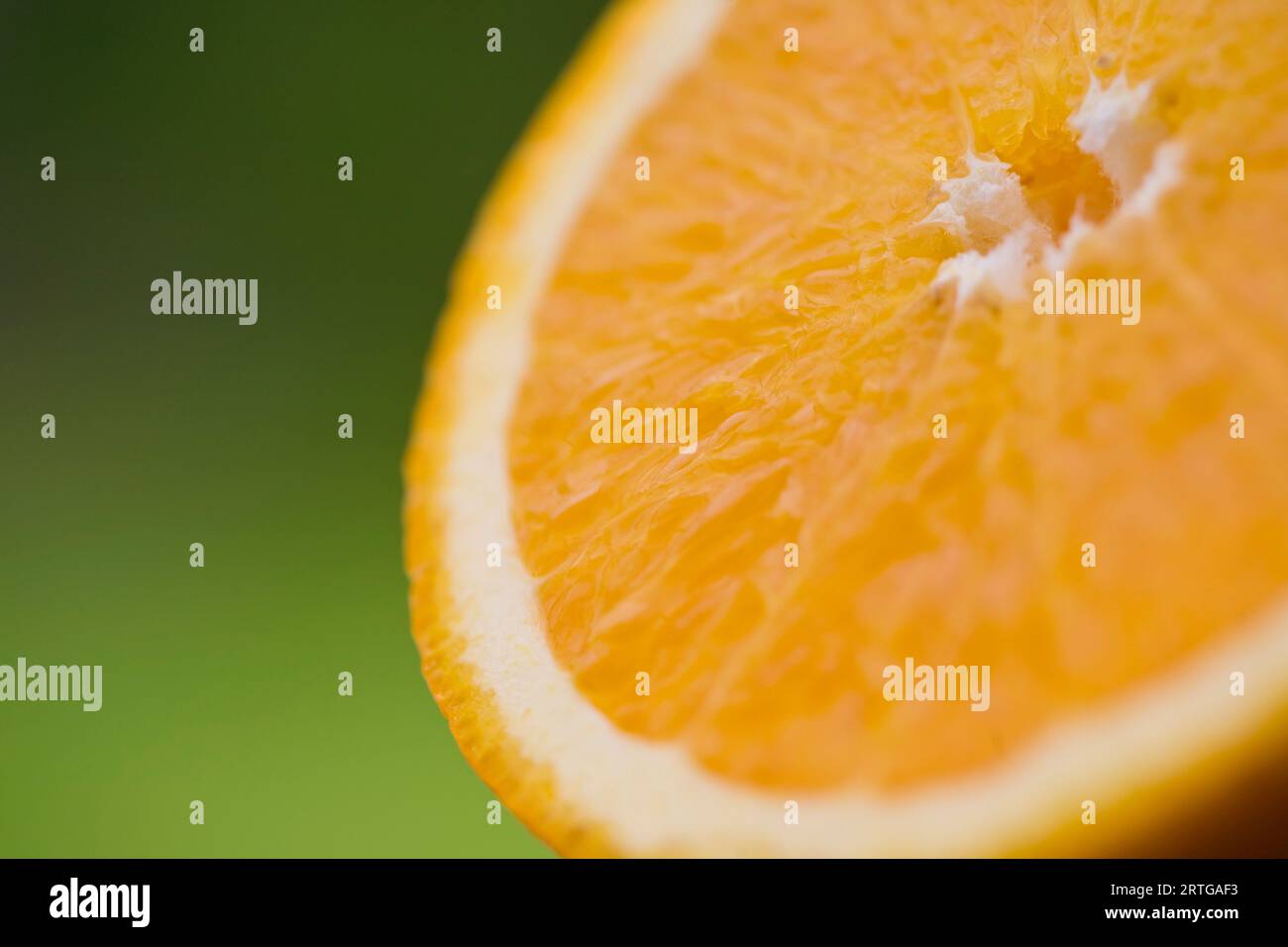 Detail of half of an orange Stock Photo - Alamy