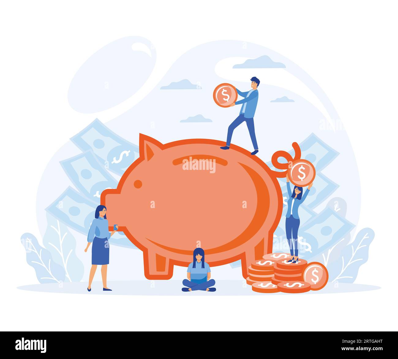 People Saving Money Cartoons