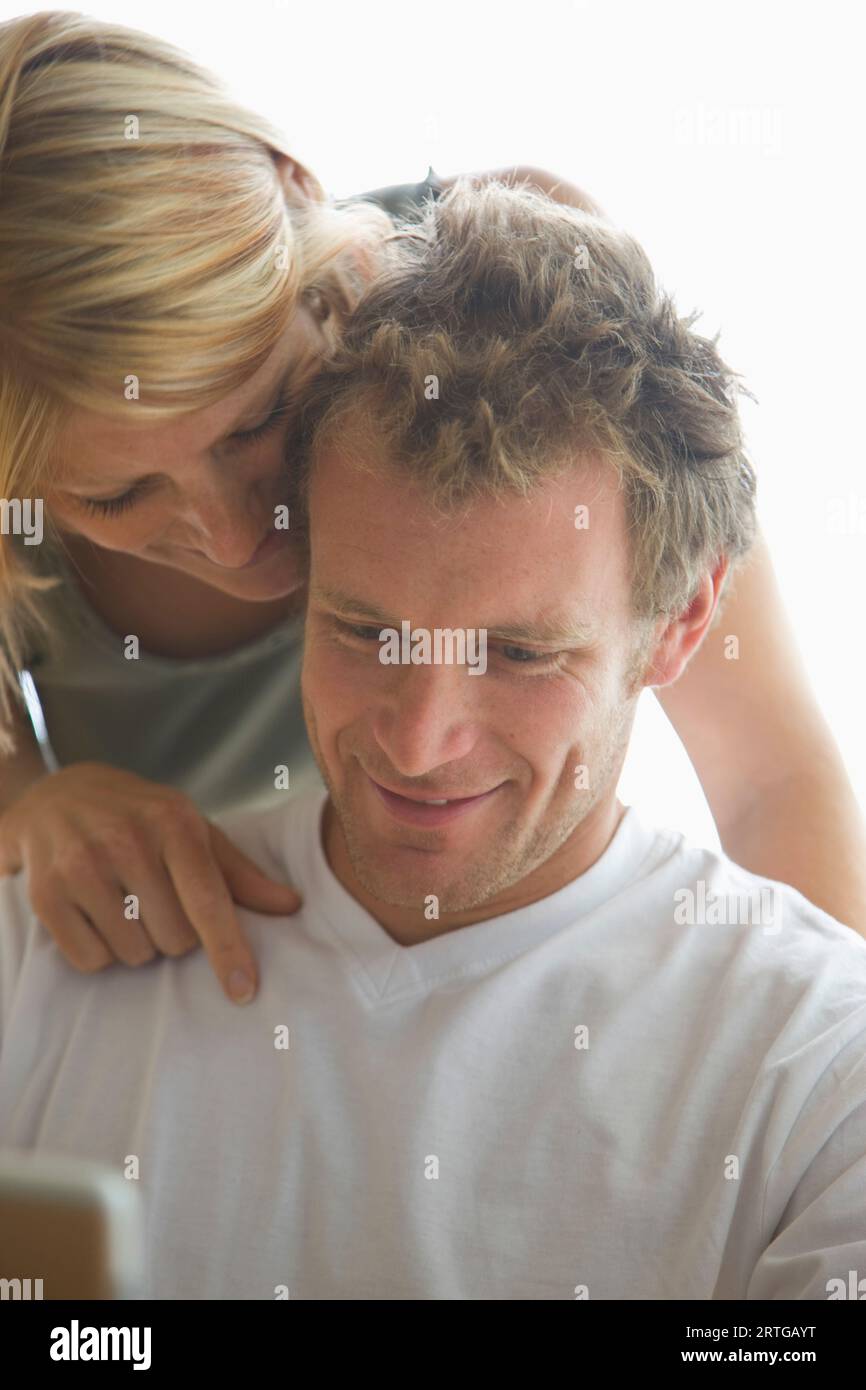 Looking from behind young adult hi-res stock photography and images - Alamy