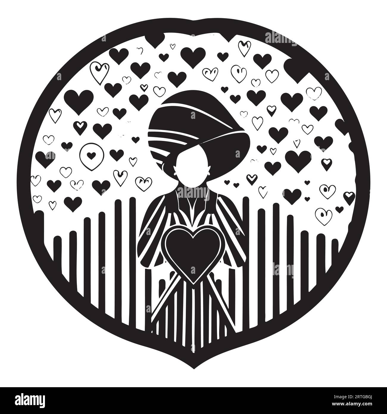 Symbol of love for Valentine s Day, prints on T-shirts and textiles ...