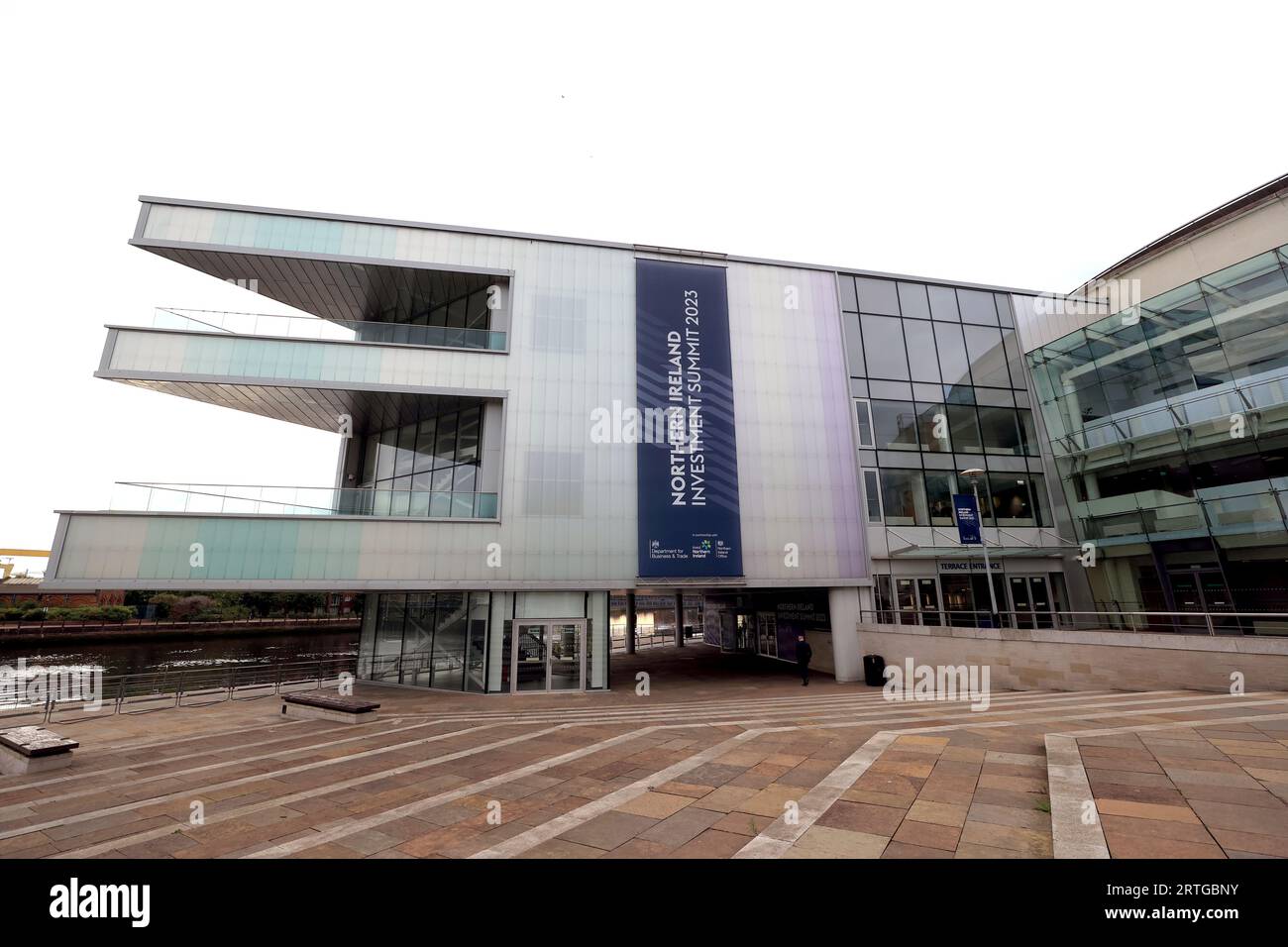 A exterior general view of the ICC building in Belfast during the ...