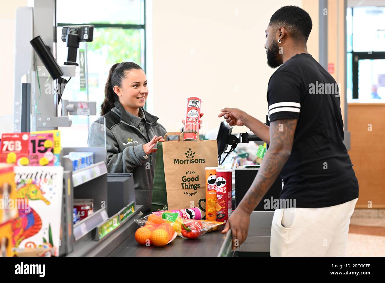 EDITORIAL USE ONLY Morrisons launches a new deal on Pringles for More ...