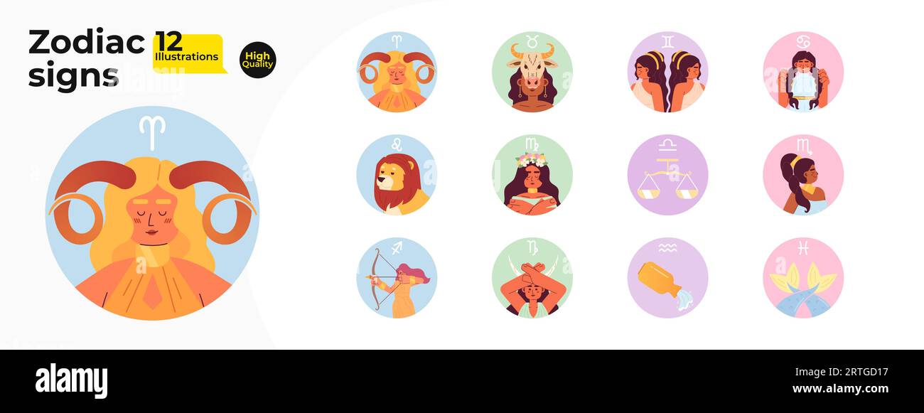 Illustrations aries hi-res stock photography and images - Alamy