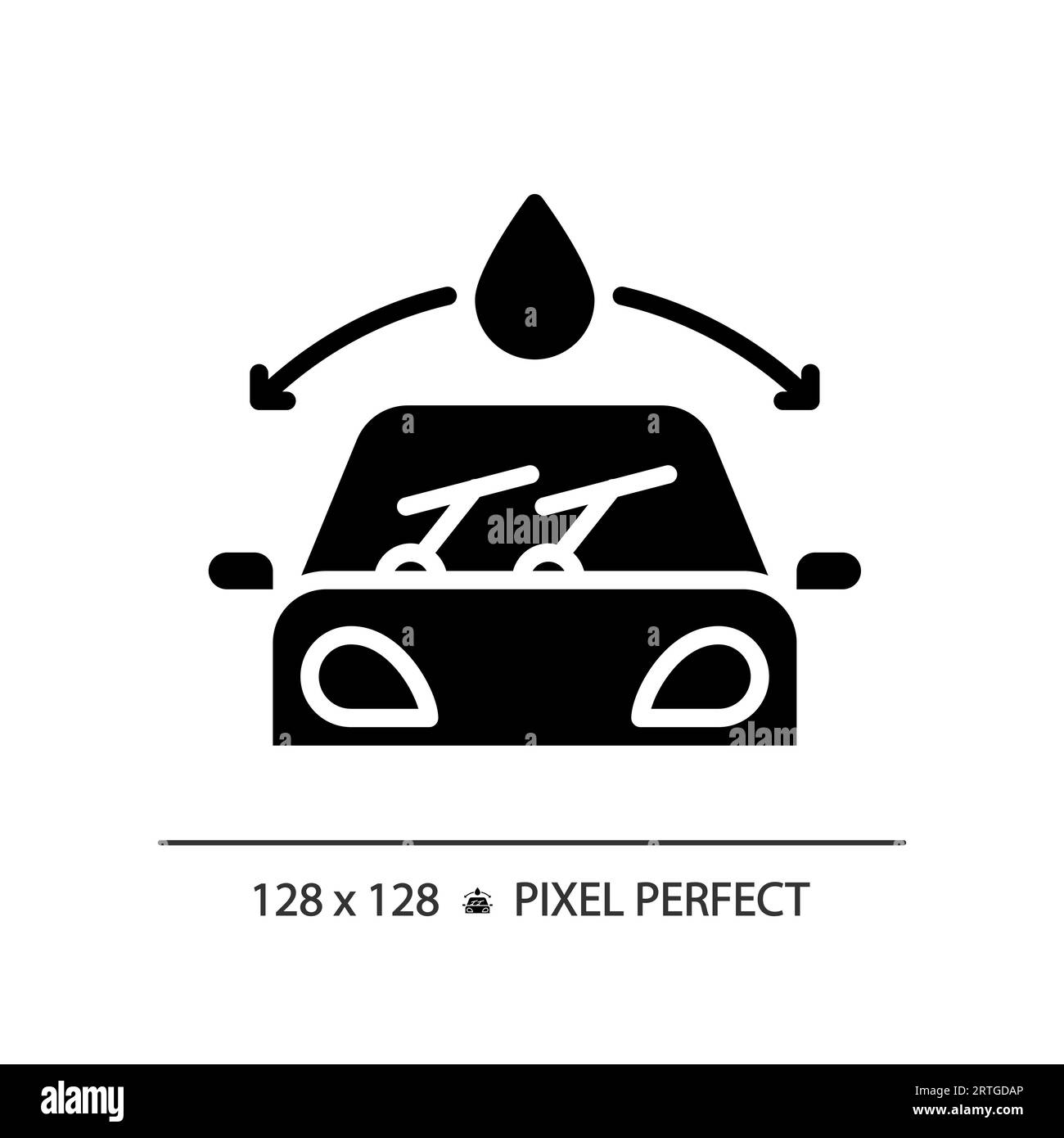Car windscreen icon Black and White Stock Photos & Images - Alamy