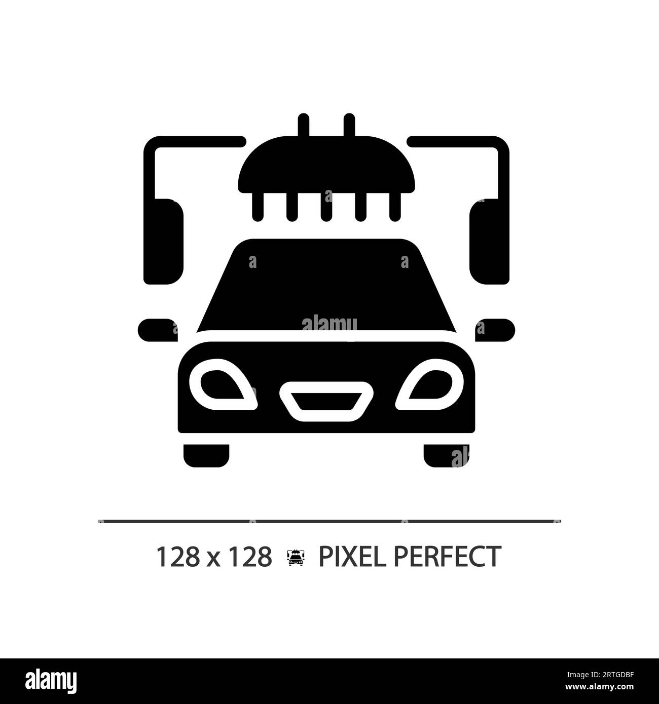 2D glyph style car wash icon Stock Vector Image & Art - Alamy