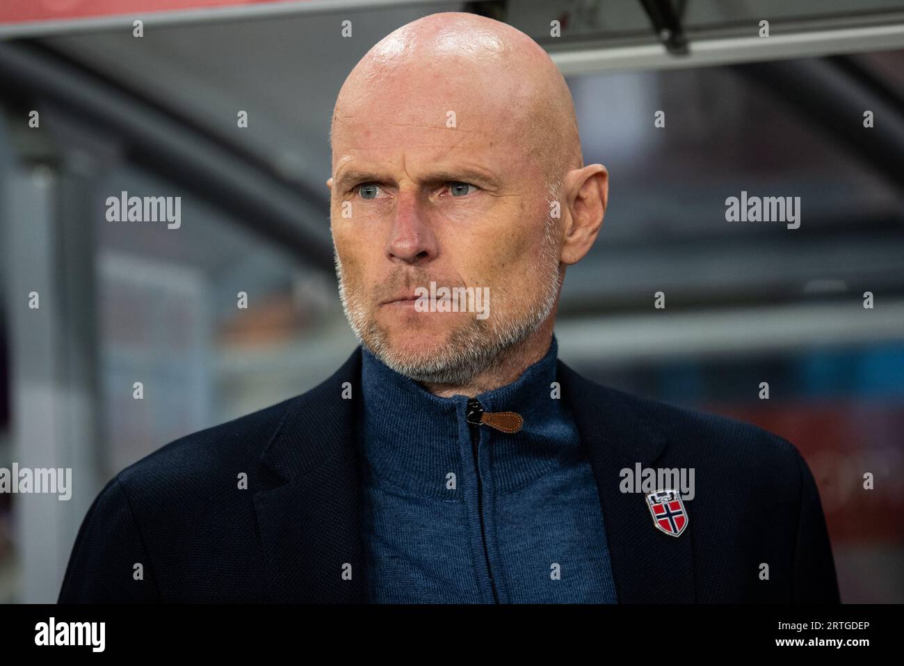 Oslo, Norway. 12th Sep, 2023. Head coach Staale Solbakken of Norway ...