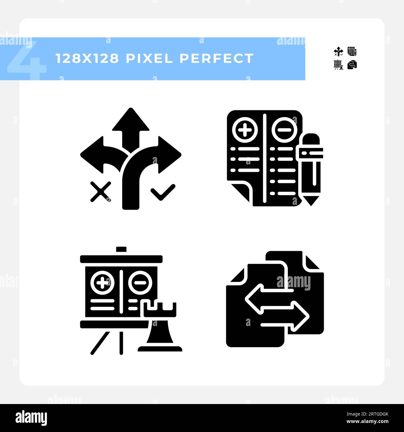 Pictogram comparisons Stock Vector Images - Alamy