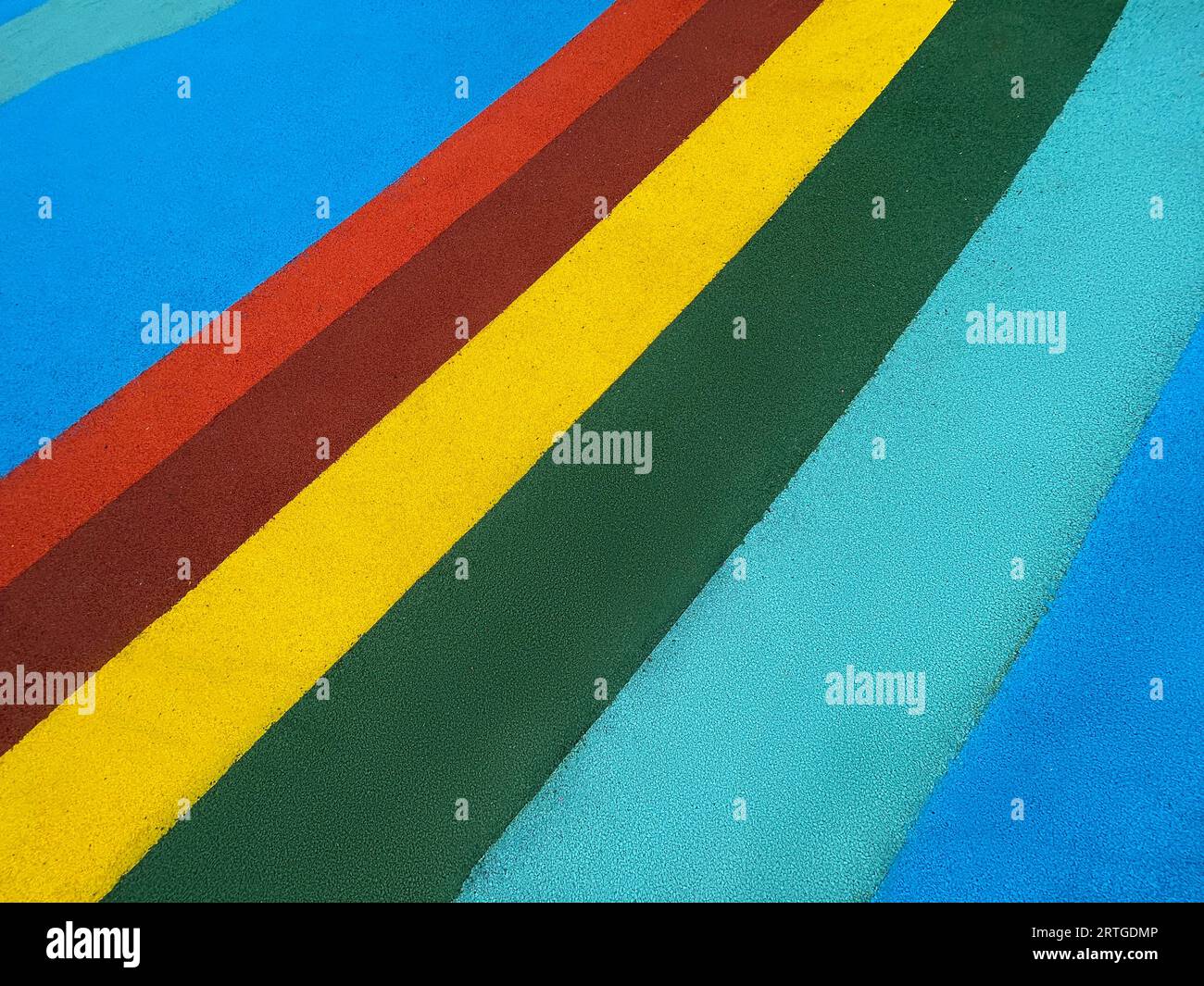 Texture of color rubber floor on playground. Safety Surfacing. Blue ...