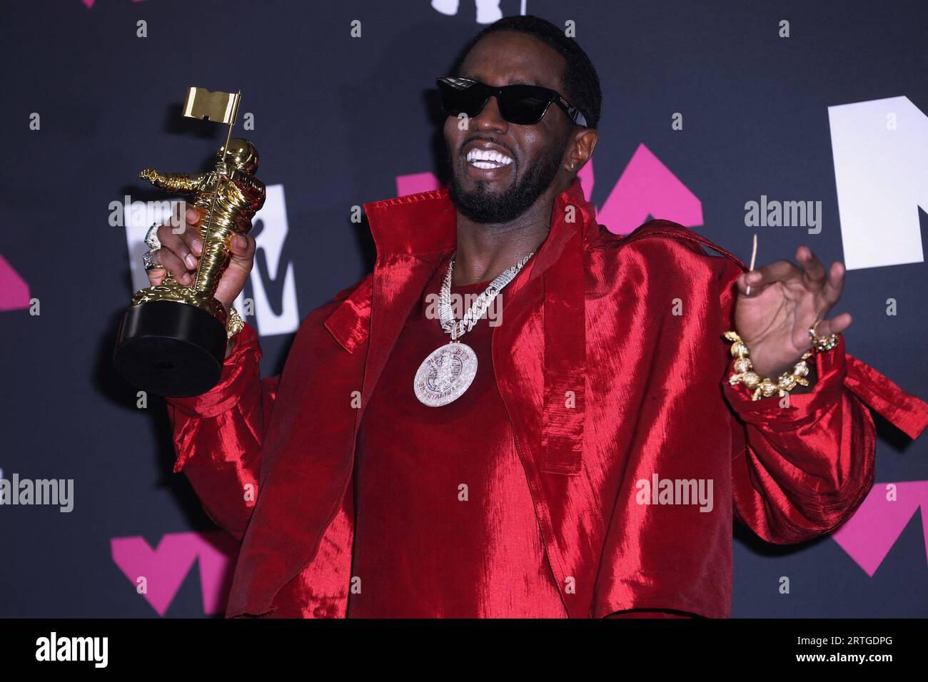 Newark, NJ on September 12, 2023 P Diddy attends the Press Room with ...