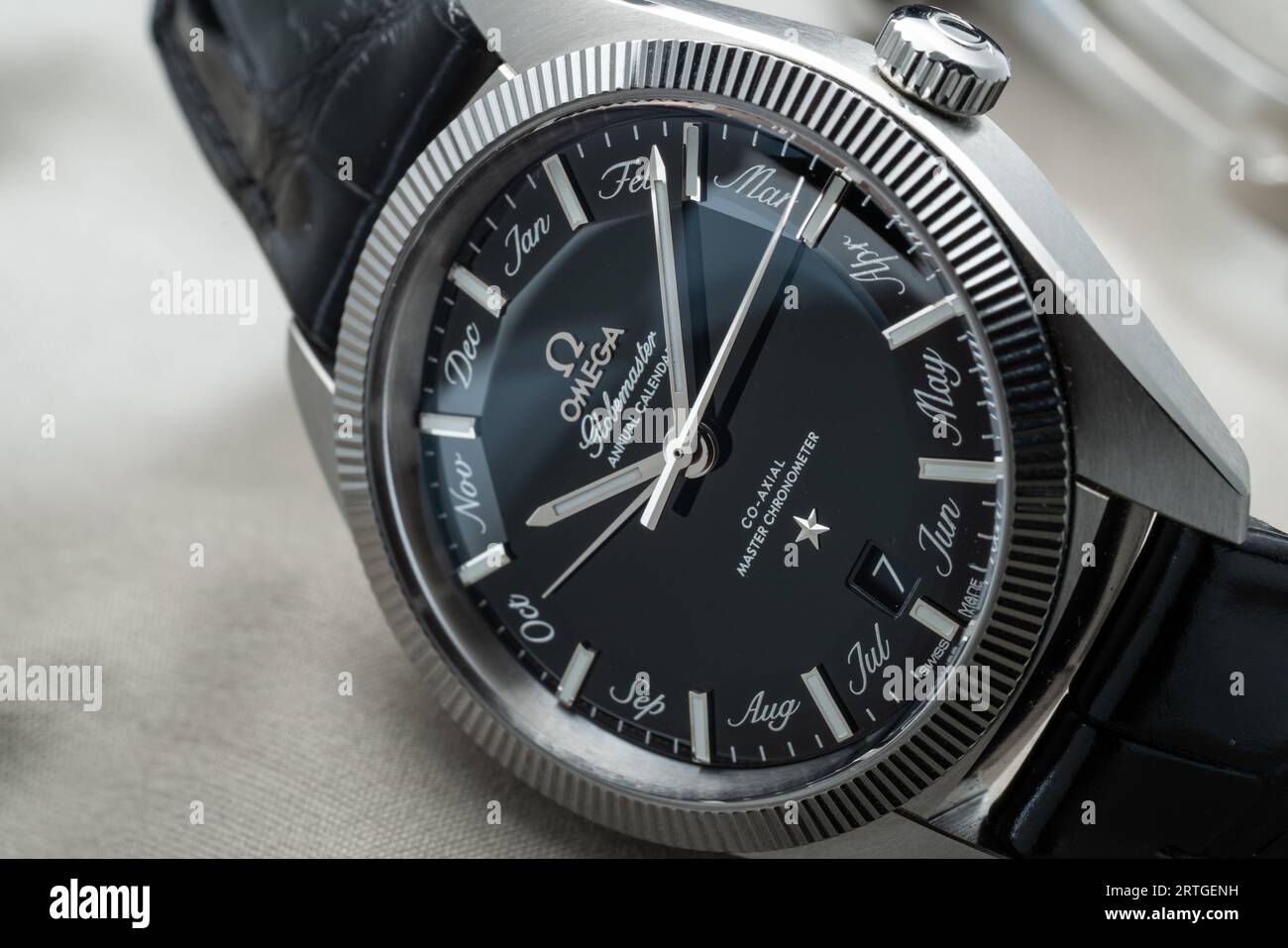 Omega Globemaster Annual Calendar models Stock Photo - Alamy