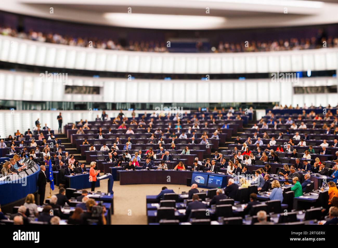 13 September 2023, France, Straßburg: Ursula von der Leyen (CDU, EPP ...