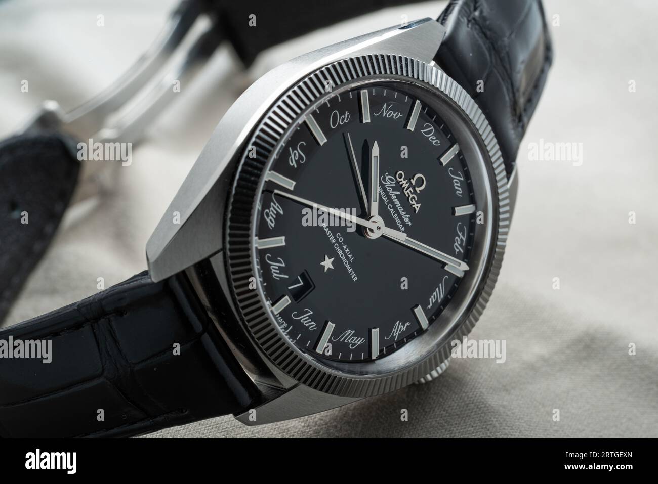 Omega Globemaster Annual Calendar models Stock Photo - Alamy