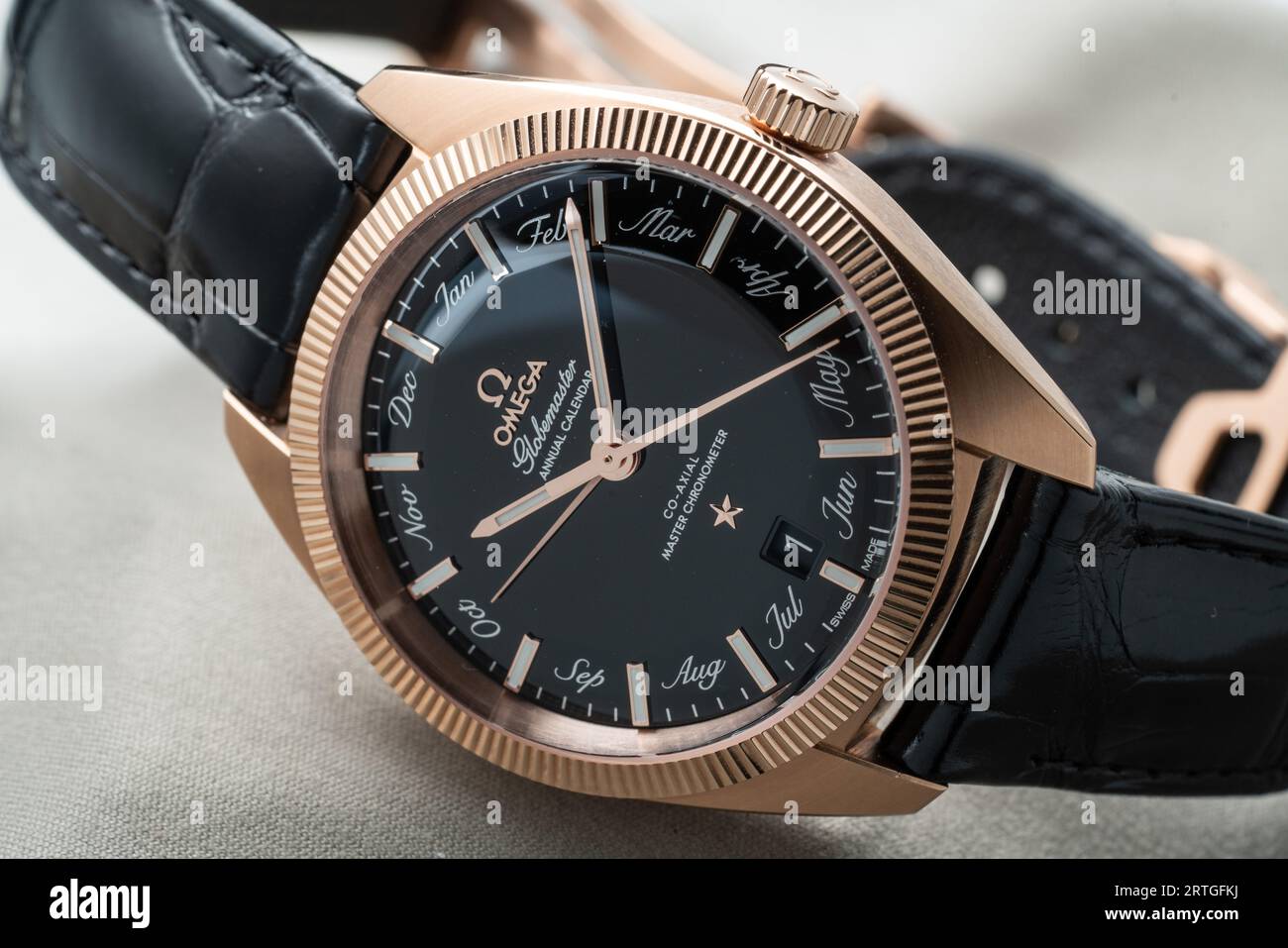 Omega Globemaster Annual Calendar models Stock Photo - Alamy