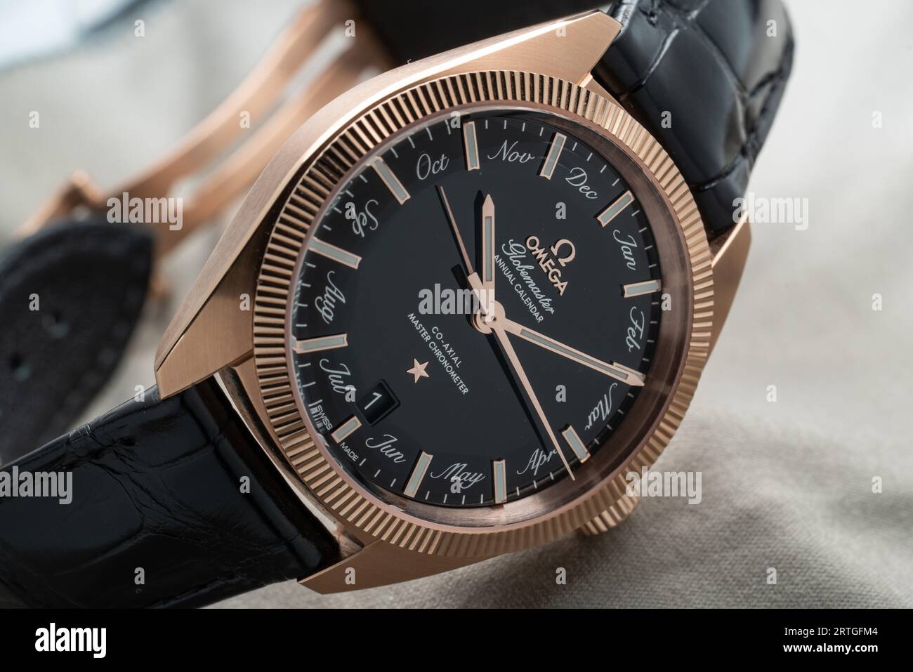 Omega Globemaster Annual Calendar models Stock Photo - Alamy