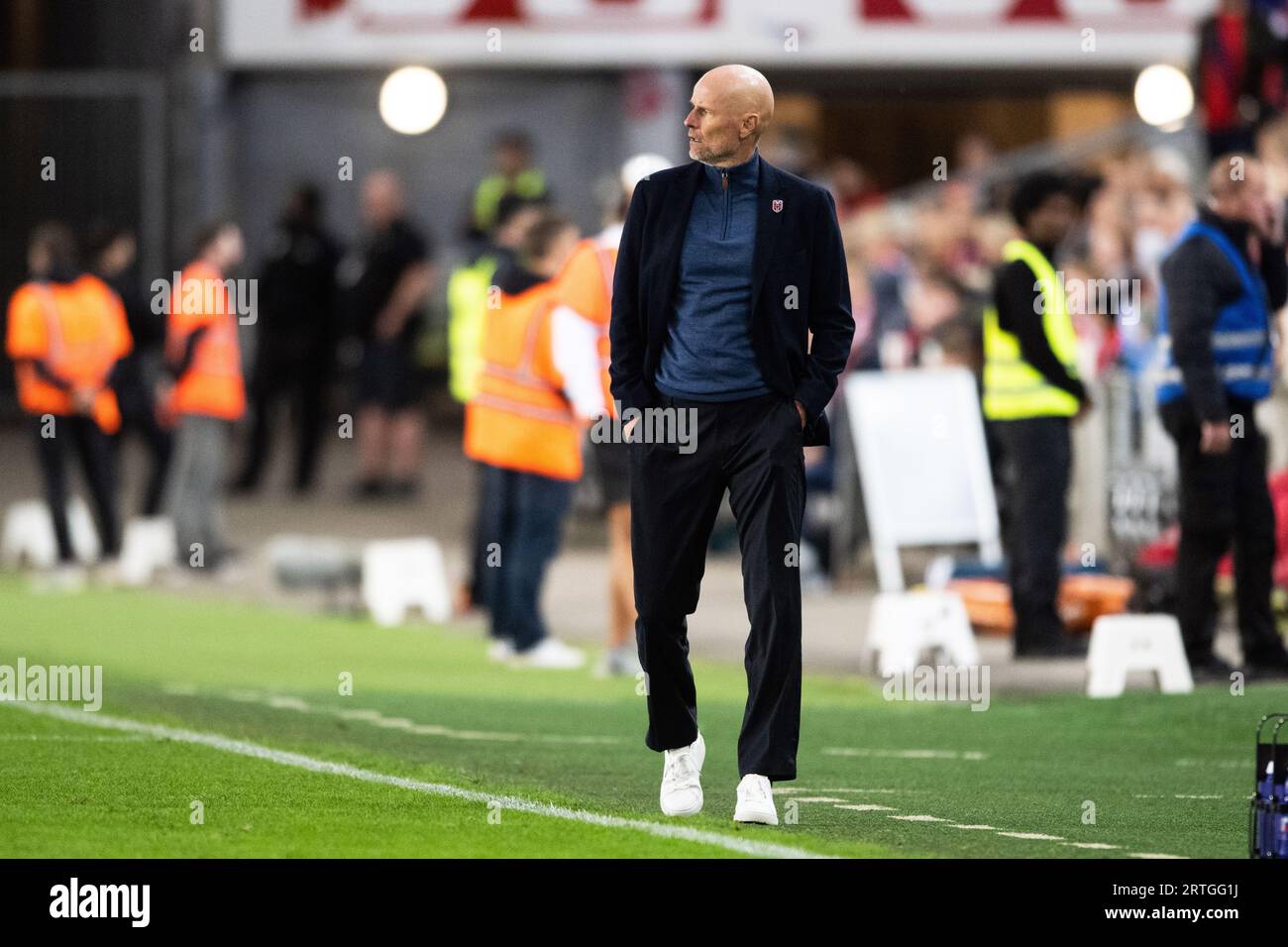 Oslo, Norway. 12th Sep, 2023. Head coach Staale Solbakken of Norway ...