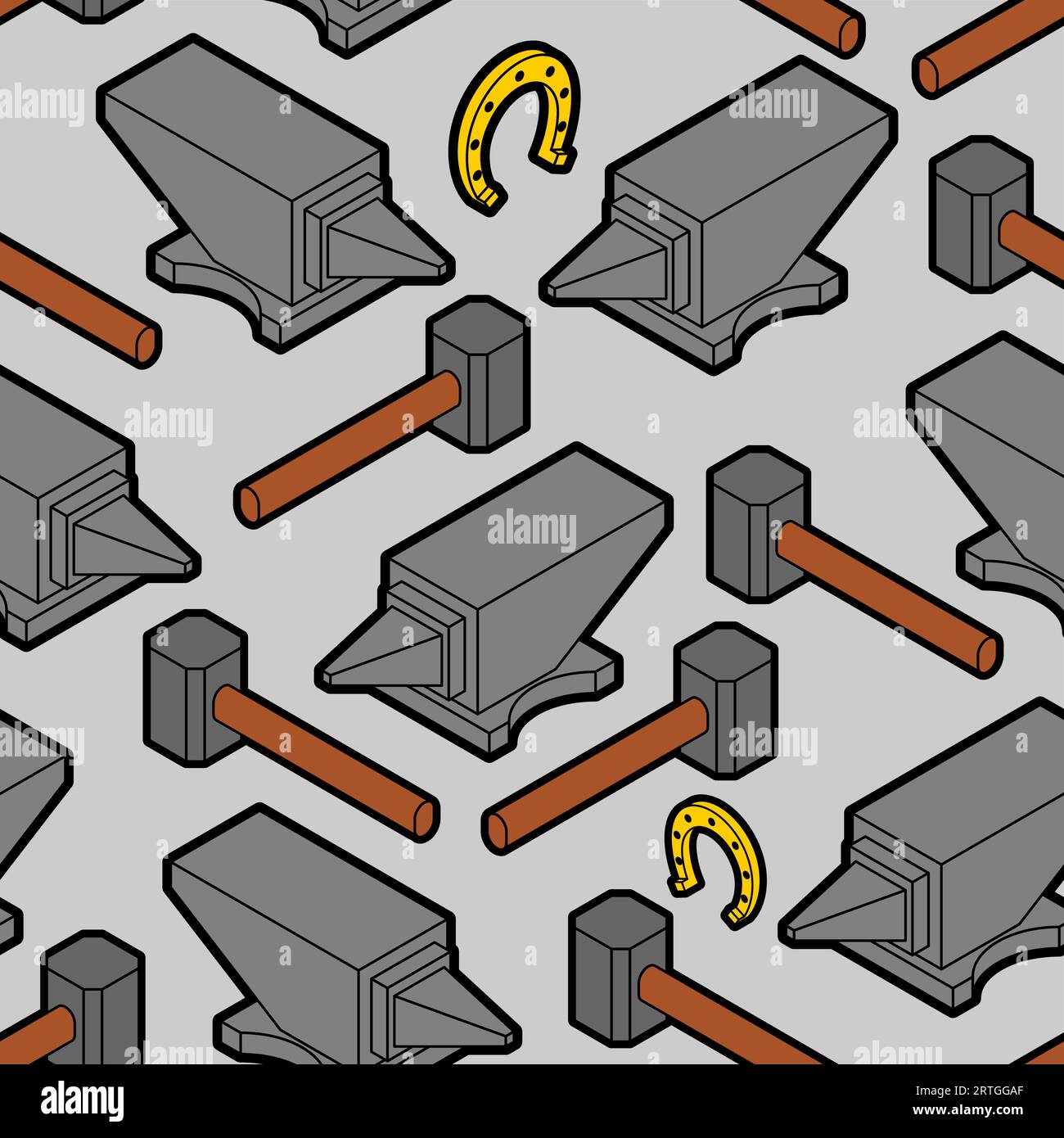 Cartoon blacksmith anvil hi-res stock photography and images - Alamy