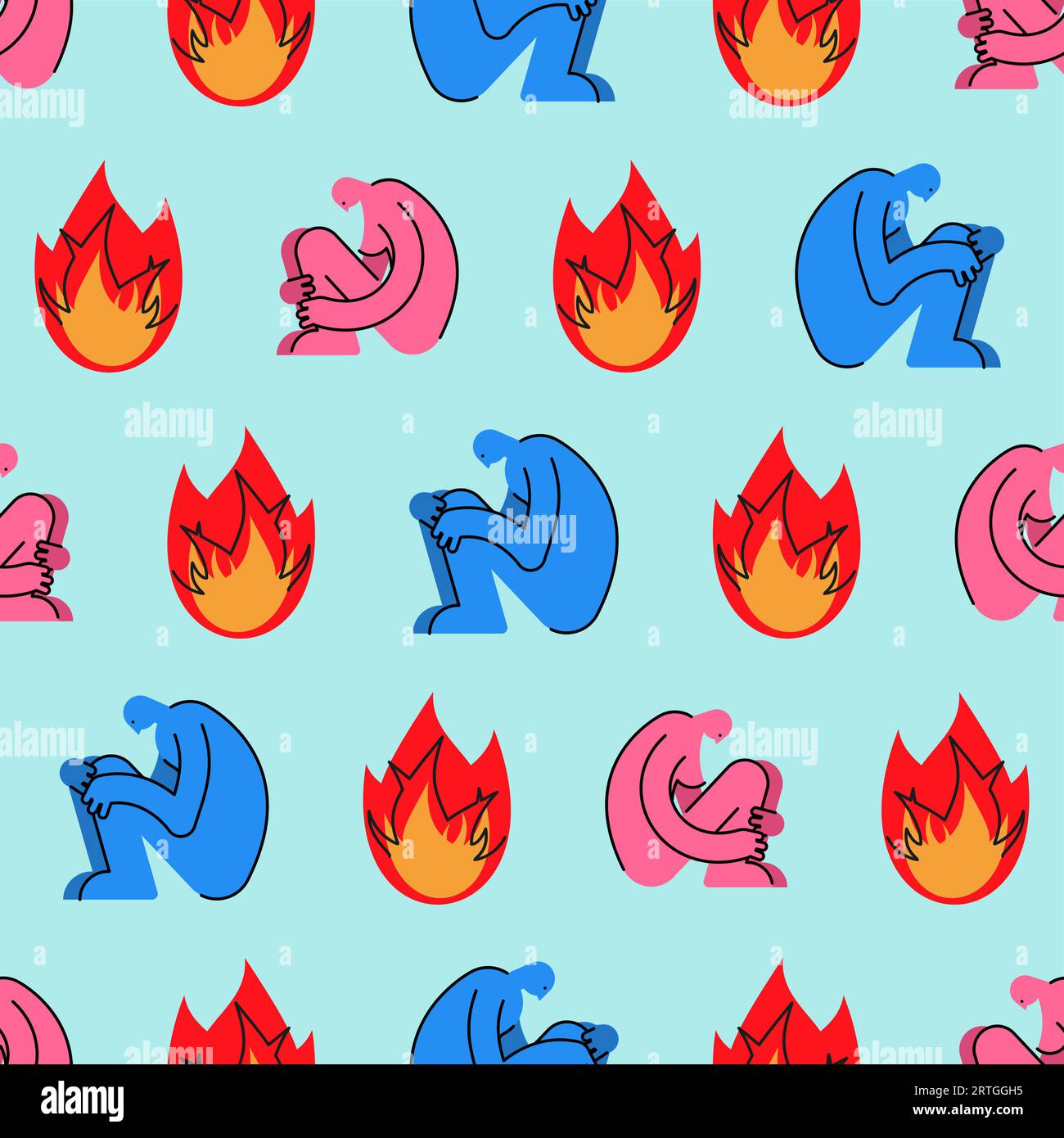 Scream quarrel Stock Vector Images - Alamy