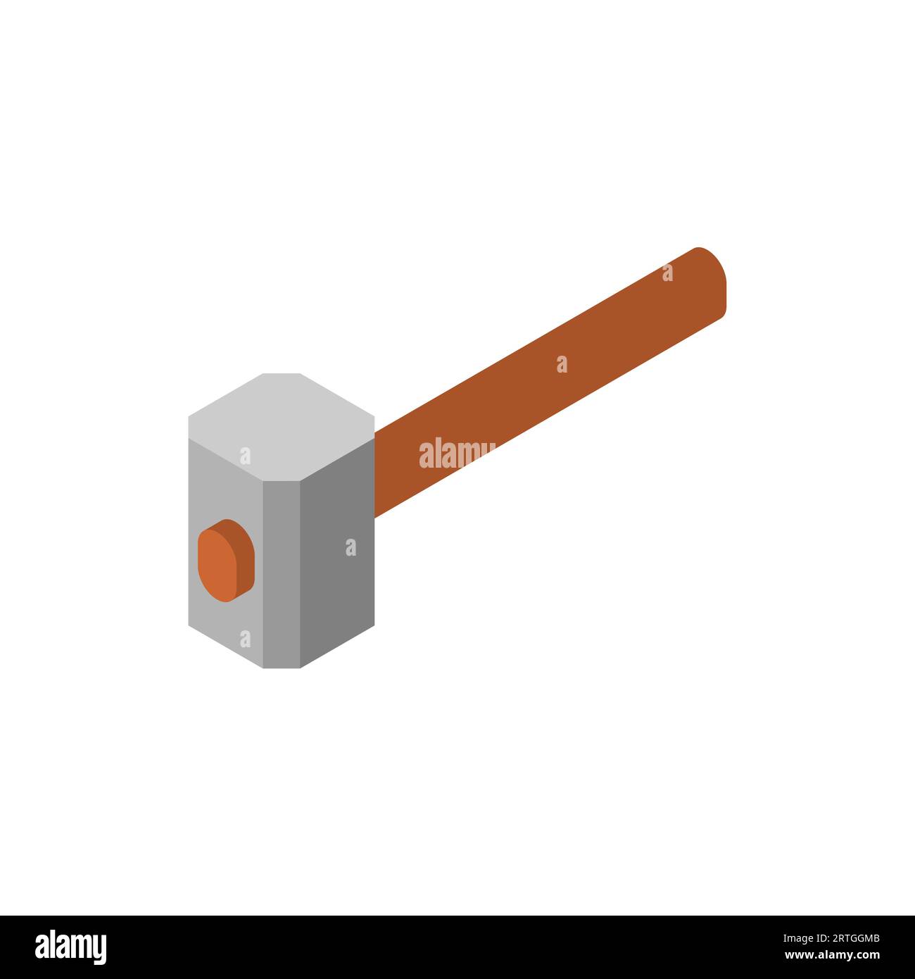 Blacksmith's hammer isolated. Blacksmith's sledgehammer. Blacksmith tool Vector illustration ...