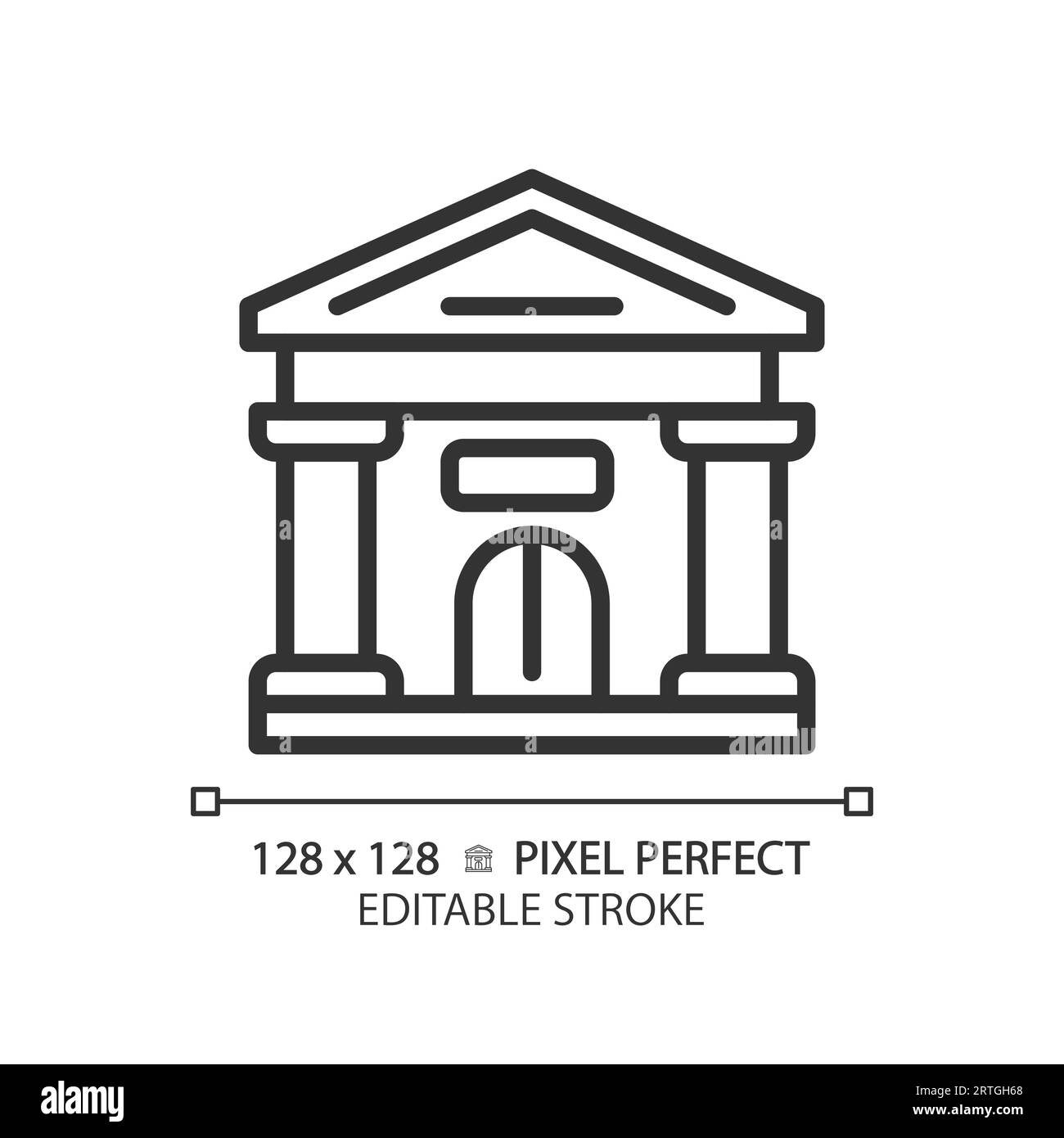 2D editable thin line parliament building icon Stock Vector Image & Art - Alamy