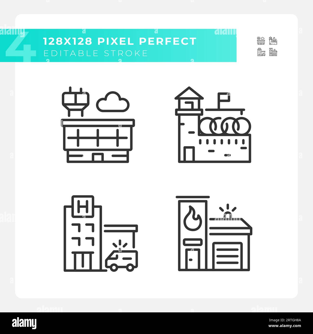 Fire brigade tower Stock Vector Images - Alamy