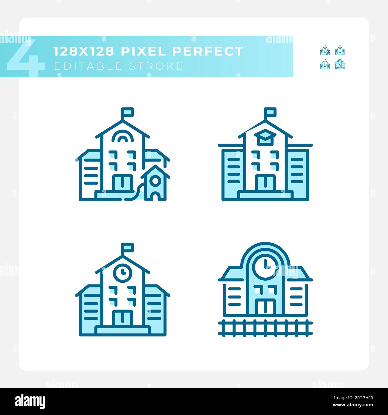 Facade of railroad building Stock Vector Images - Alamy