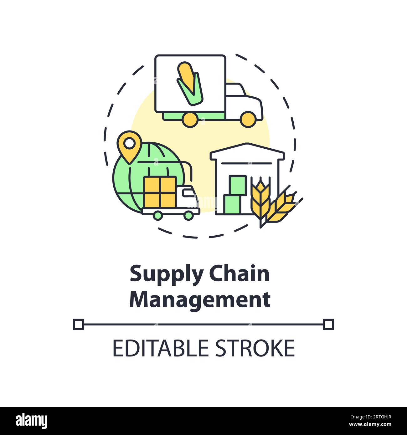 Supply chain management multi color concept icon Stock Vector Image ... Supply chain management multi color concept icon Stock Vector Image ...