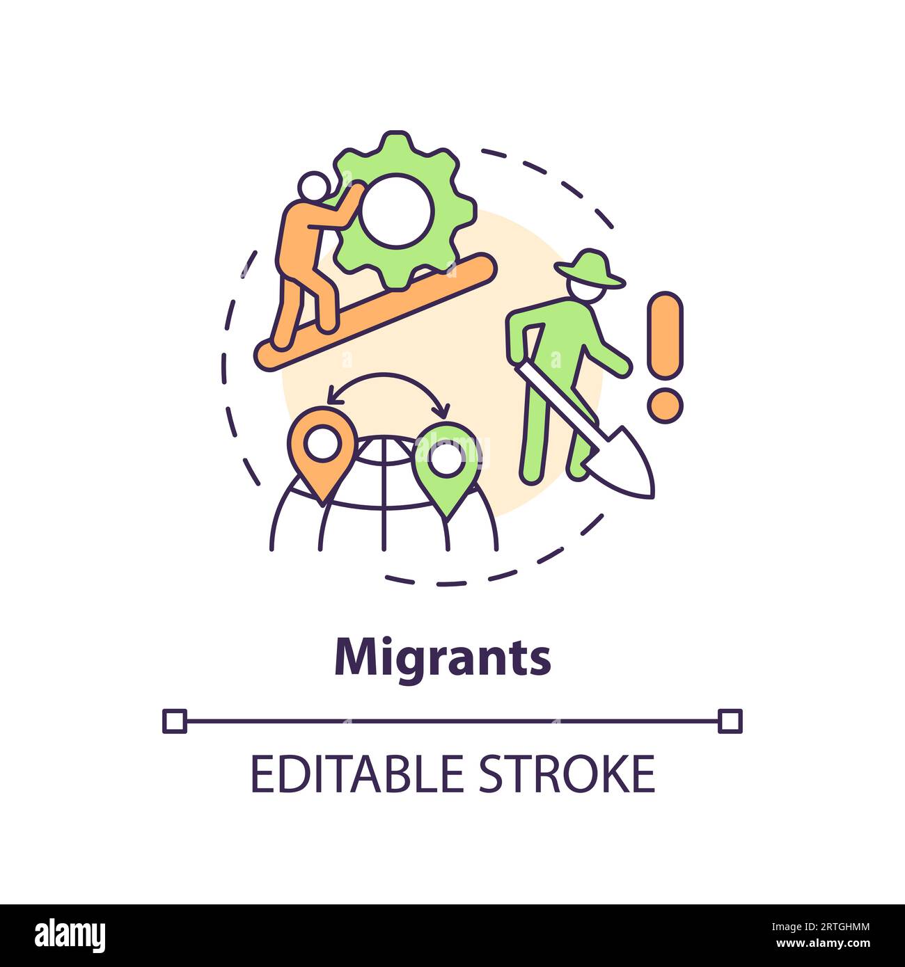 Migrants multi color concept icon Stock Vector Image & Art - Alamy Migrants multi color concept icon Stock Vector Image & Art - Alamy