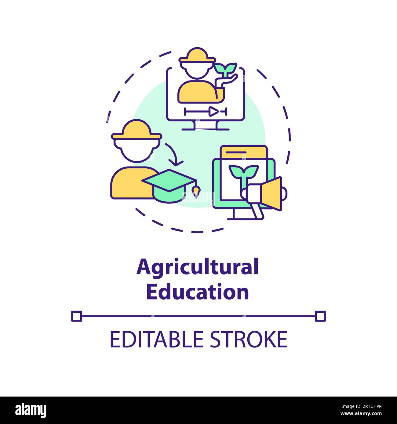 Agricultural labour symbol hi-res stock photography and images - Alamy