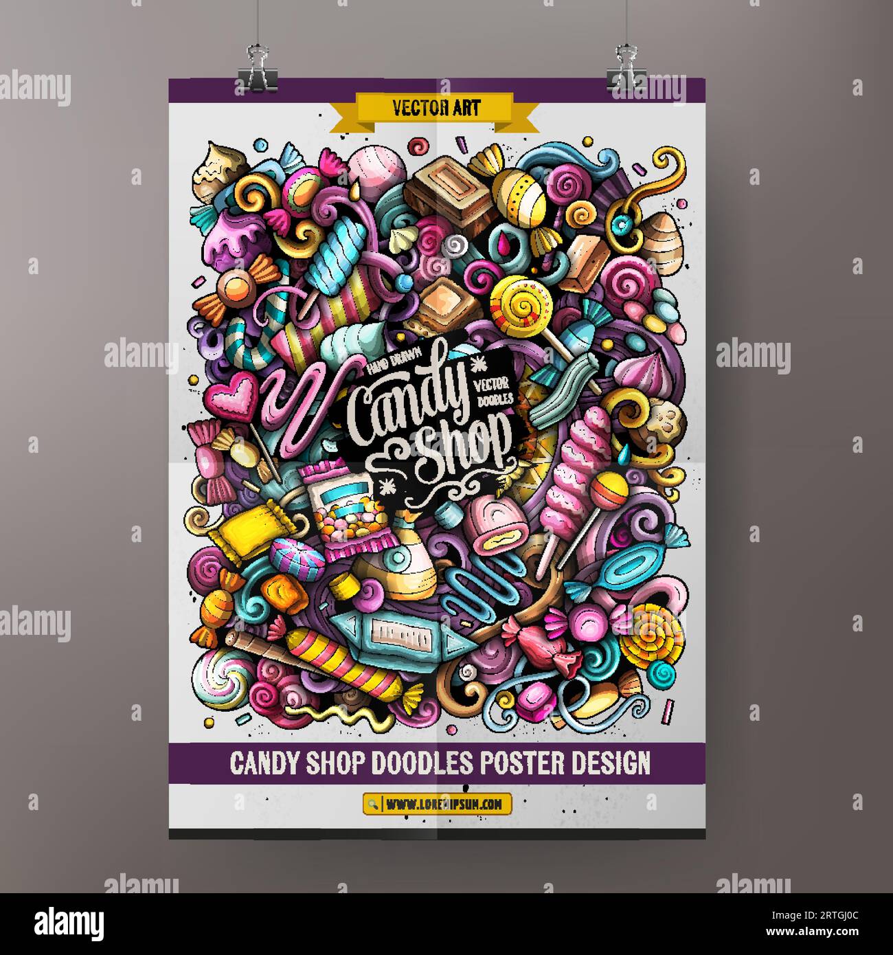 Cartoon on wrapper sweets hi-res stock photography and images - Alamy