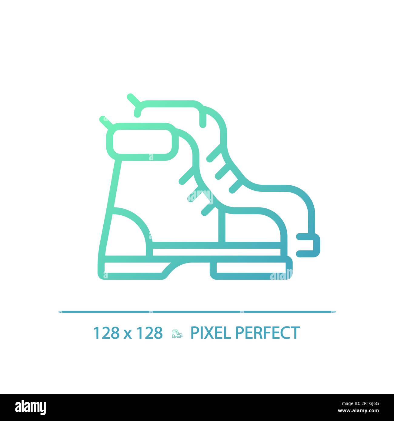 Camp boot icon outline Stock Vector Images - Alamy