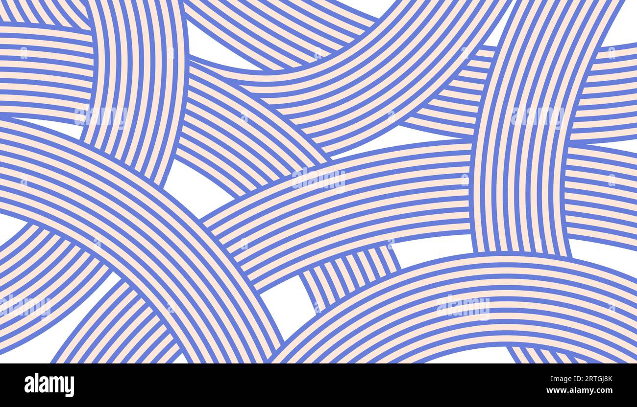 Japanese ramen noodle texture backgroun. Blue and white color vector ...