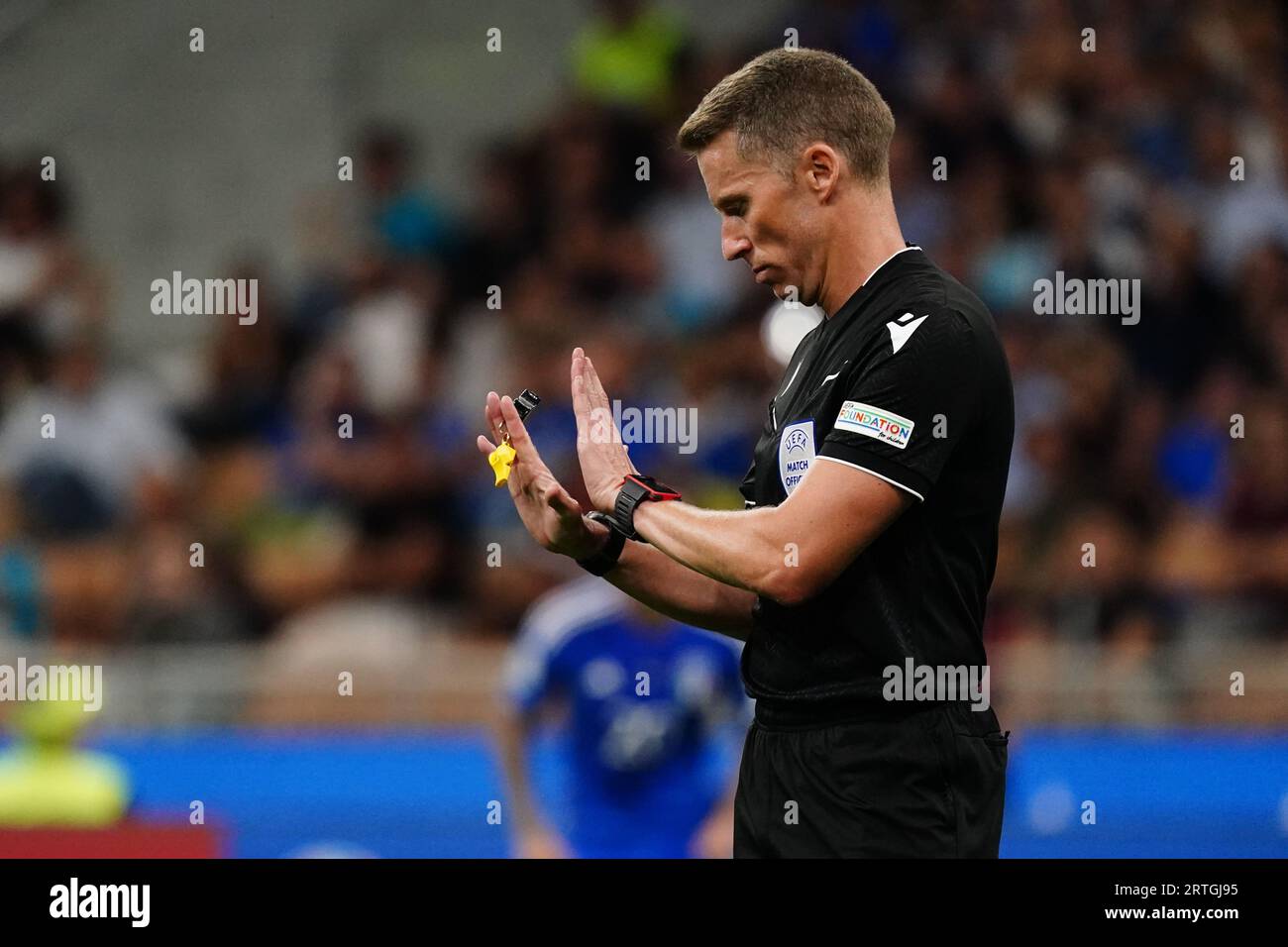 Milan, Italy - September 12, 2023, Alejandro Hernandez (Referee) during ...