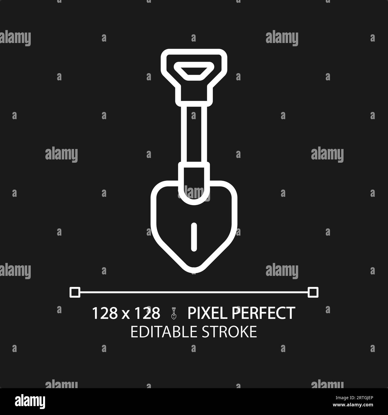 Icon camping shovel hand hi-res stock photography and images - Alamy