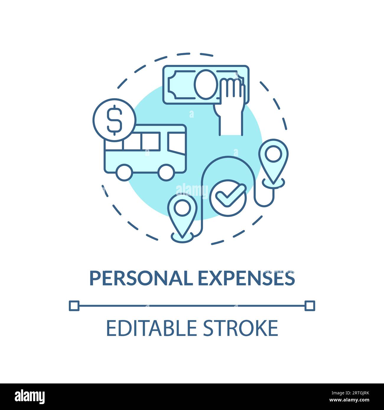 Personal expenses Stock Vector Images - Alamy