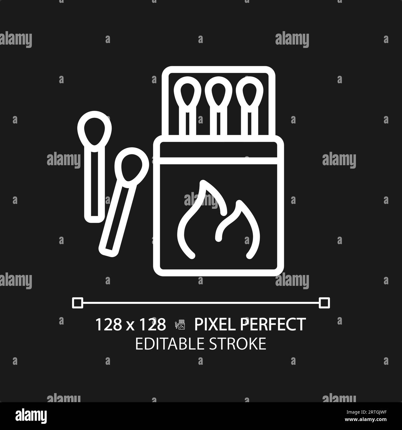 Pixel match stick Stock Vector Images - Alamy