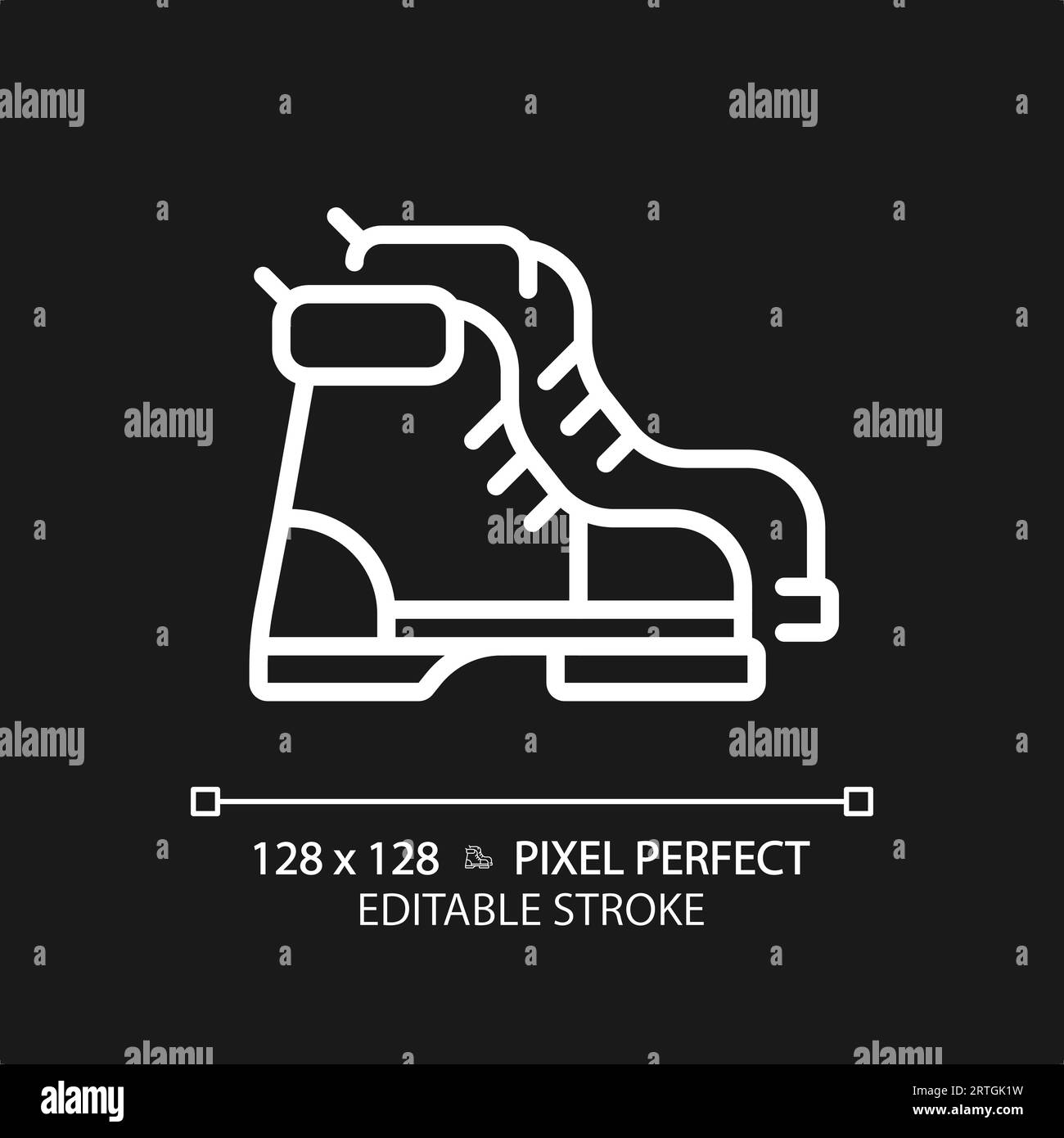 Camp boot icon outline Stock Vector Images - Alamy