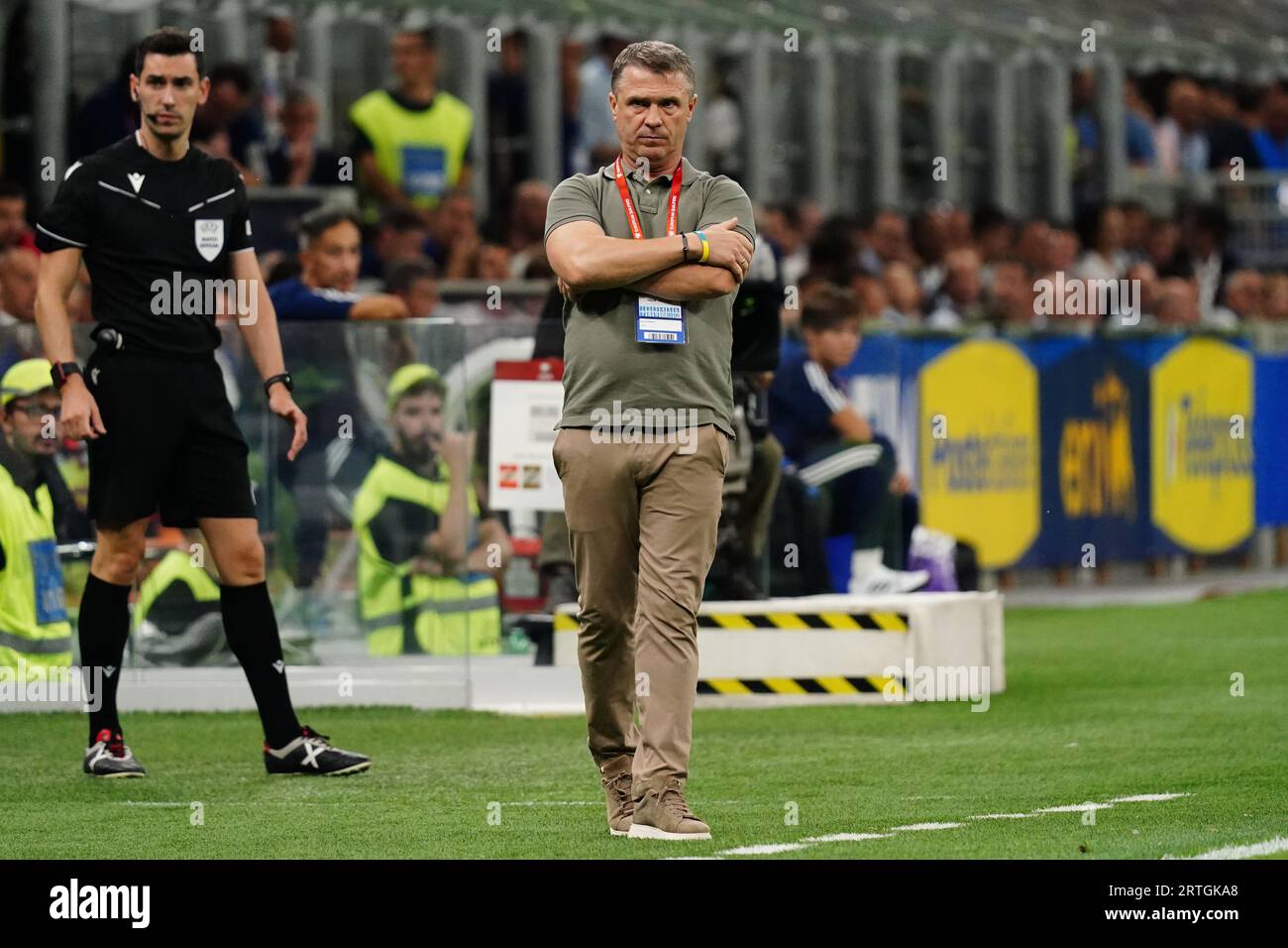 The head coach Serhij Rebrov (Ukraine) during the UEFA Euro 2024 ...