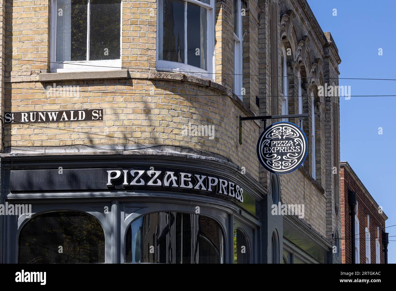 High Street signage, Colchester Essex UK Stock Photo - Alamy