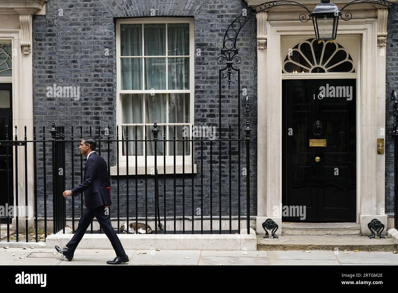 Prime Minister Rishi Sunak departs 10 Downing Street, London, walking ...