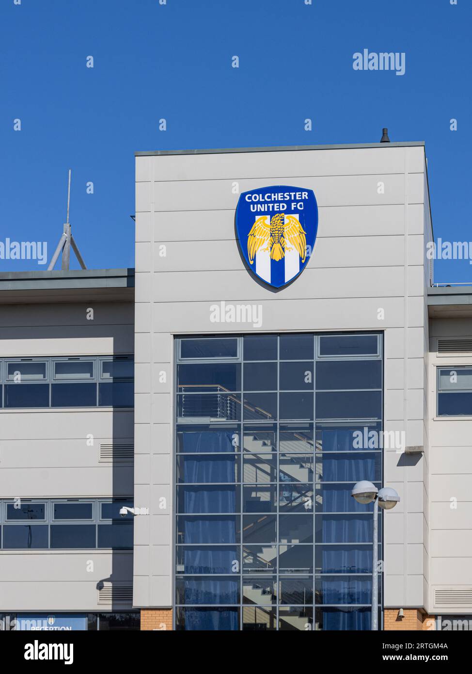Colchester United football club, Colchester Essex UK Stock Photo - Alamy