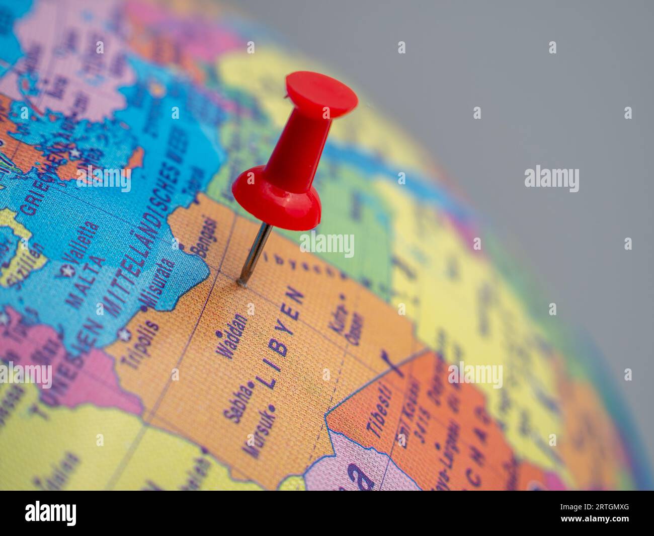 Libya on world map hi-res stock photography and images - Alamy