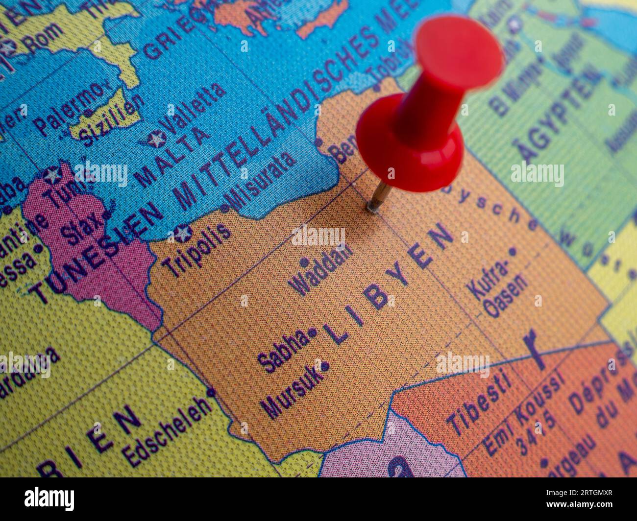 Libya on world map hi-res stock photography and images - Alamy