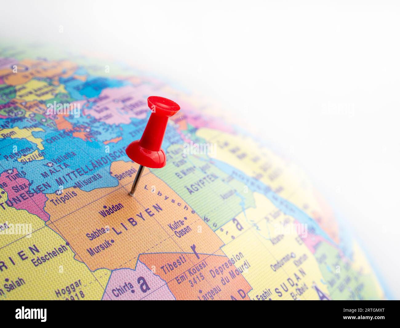 Libya on world map hi-res stock photography and images - Alamy