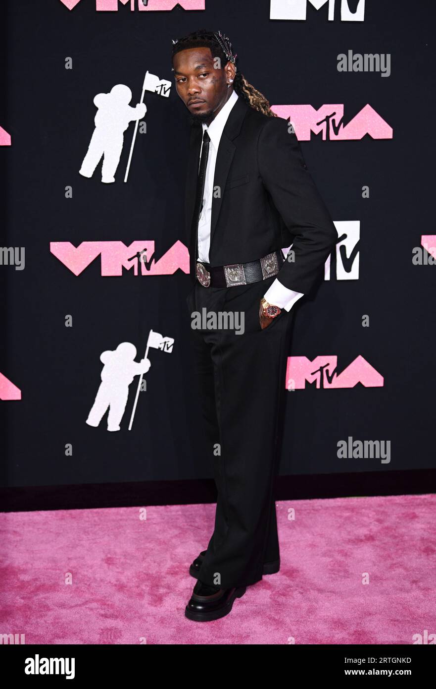 Newark, USA. September 12th, 2023. Offset arriving at the 2023 MTV Video Music Awards, the ...