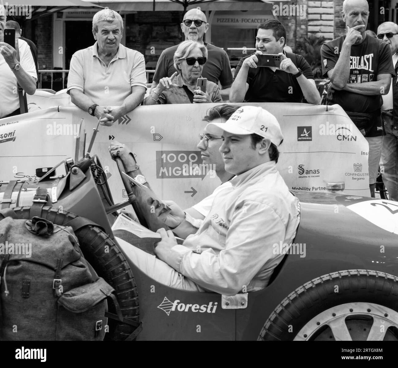 Pesaro , Italy - 16 jun 2023 : BUGATTI T37 A 1927 Mille Miglia 2023 ...